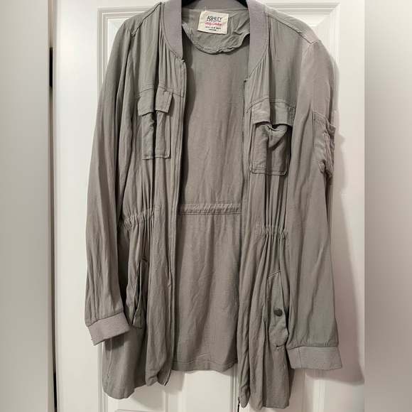 Ashley By 26 International | Jackets & Coats | Lightweight Greige Gray ...